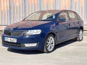 Blue Skoda Rapid 2016 in Riga, with an engine capacity of 1.20 L and mileage of 302 thousand km for 4500 €, photo  on AUTOMOTO.COM.LV