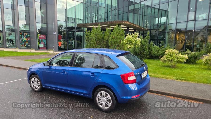 Blue Skoda Rapid 2016 in Tallinn, with an engine capacity of 1.40 L and mileage of 195 thousand km for 6000 €, photo 3 on AUTOMOTO.COM.LV