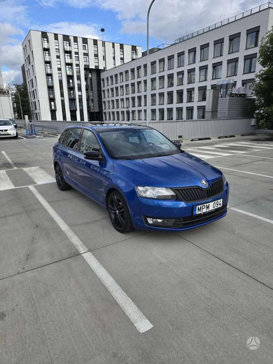 Blue Skoda Rapid 2017 in Vilnius, with an engine capacity of 1.40 L and mileage of 295 thousand km for 7500 €, photo 8 on AUTOMOTO.COM.LV