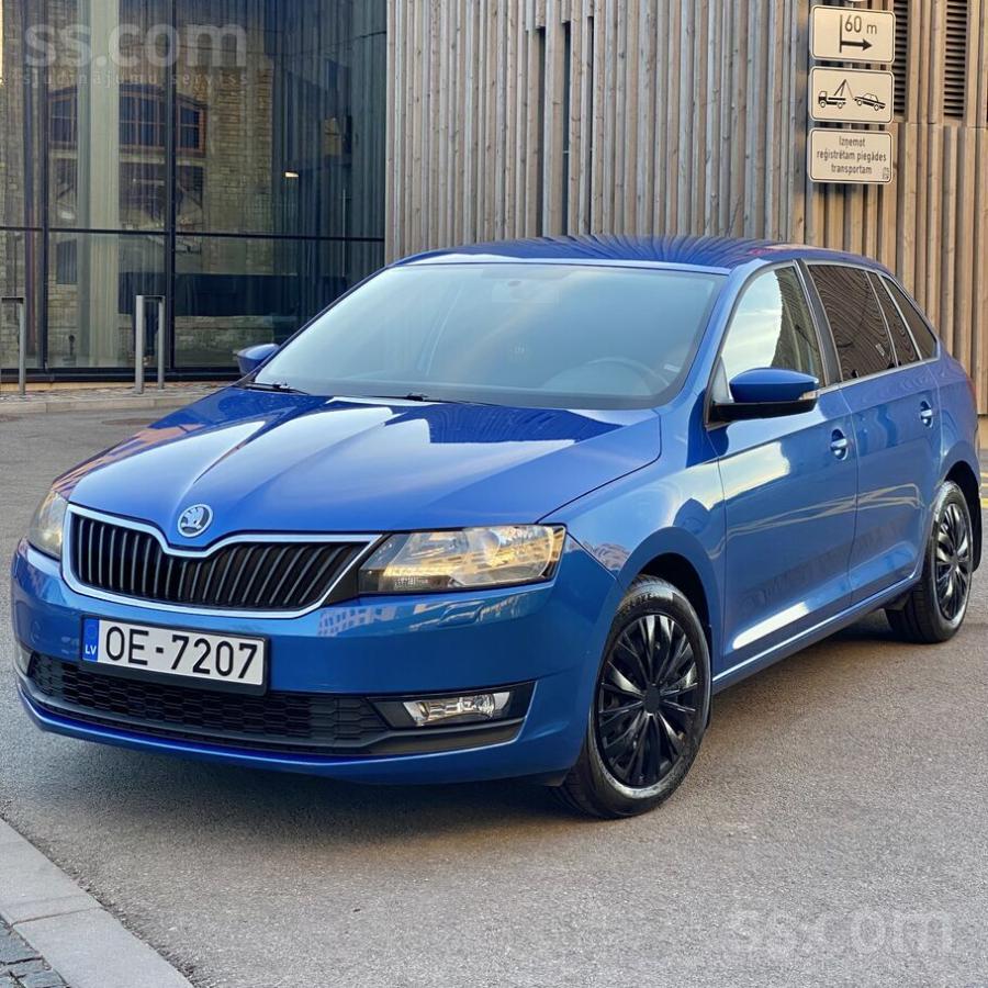 Blue Skoda Rapid 2018 in Jelgava, with an engine capacity of 1.40 L and mileage of 159 thousand km for 5000 €, photo 1 on AUTOMOTO.COM.LV