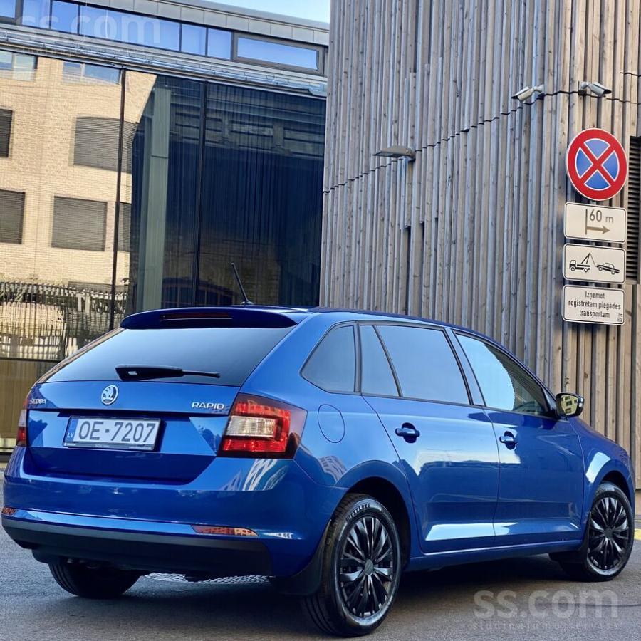 Blue Skoda Rapid 2018 in Jelgava, with an engine capacity of 1.40 L and mileage of 159 thousand km for 5000 €, photo 2 on AUTOMOTO.COM.LV