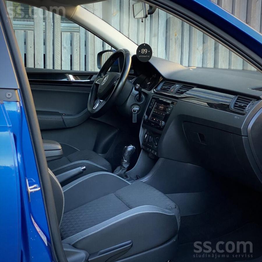Blue Skoda Rapid 2018 in Jelgava, with an engine capacity of 1.40 L and mileage of 159 thousand km for 5000 €, photo 13 on AUTOMOTO.COM.LV