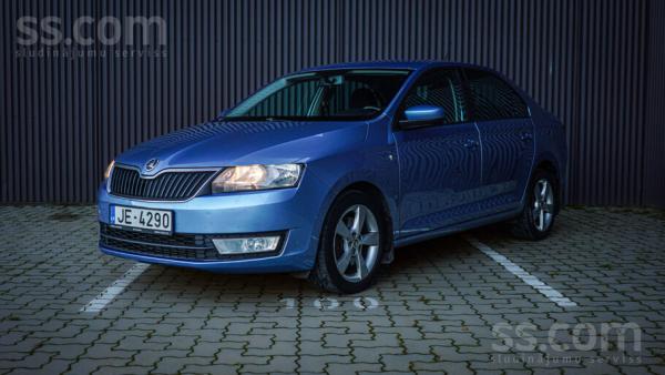 Blue Skoda Rapid 2013 in Riga, with an engine capacity of 1.60 L and mileage of 270 thousand km for 4000 €, photo 2 on AUTOMOTO.COM.LV