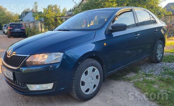 Blue Skoda Rapid 2013 in Daugavpils, with an engine capacity of 1.20 L and mileage of 310 thousand km for 1700 €, photo 3 on AUTOMOTO.COM.LV