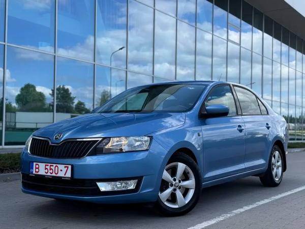 Zils Skoda Rapid 2016 Rēzekne, ar dzinēja tilpumu 1.60 L un nobraukumu 152 tūkst. km par 4990 €, foto 2 vietnē AUTOMOTO.COM.LV