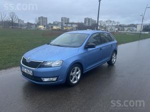 Blue Skoda Rapid 2015 in Riga, with an engine capacity of 1.40 L and mileage of 262 thousand km for 4300 €, photo 3 on AUTOMOTO.COM.LV