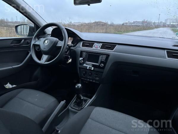 Blue Skoda Rapid 2015 in Riga, with an engine capacity of 1.40 L and mileage of 262 thousand km for 4300 €, photo 6 on AUTOMOTO.COM.LV