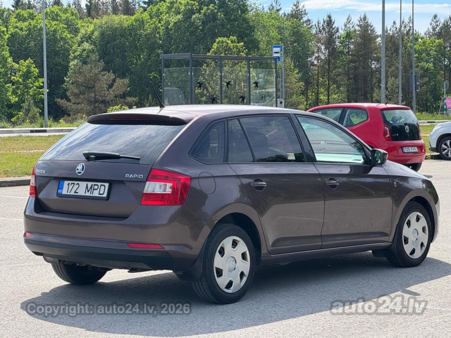 Brown Skoda Rapid 2015 in Tallinn, with an engine capacity of 1.20 L and mileage of 134 thousand km for 4999 €, photo 4 on AUTOMOTO.COM.LV