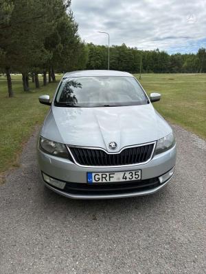 Pelēks Skoda Rapid 2013 Šauļi, ar dzinēja tilpumu 1.60 L un nobraukumu 205 tūkst. km par 4500 €, foto  vietnē AUTOMOTO.COM.LV
