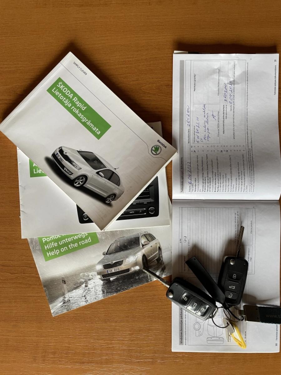 Pelēks Skoda Rapid 2013 Rīga, ar dzinēja tilpumu 1.60 L un nobraukumu 274 tūkst. km par 4450 €, foto 16 vietnē AUTOMOTO.COM.LV