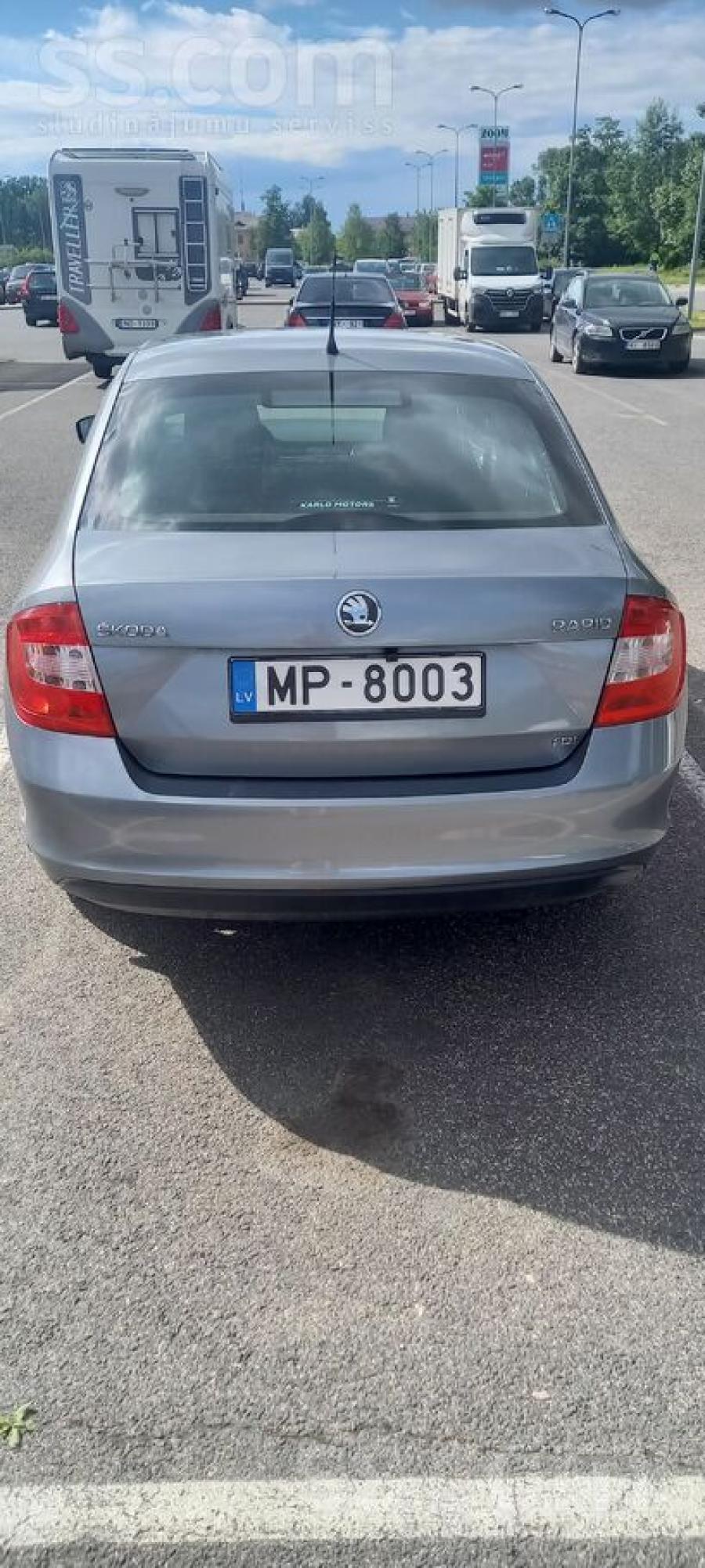 Pelēks Skoda Rapid 2013 Rīga, ar dzinēja tilpumu 1.60 L un nobraukumu 203 tūkst. km par 5650 €, foto 5 vietnē AUTOMOTO.COM.LV
