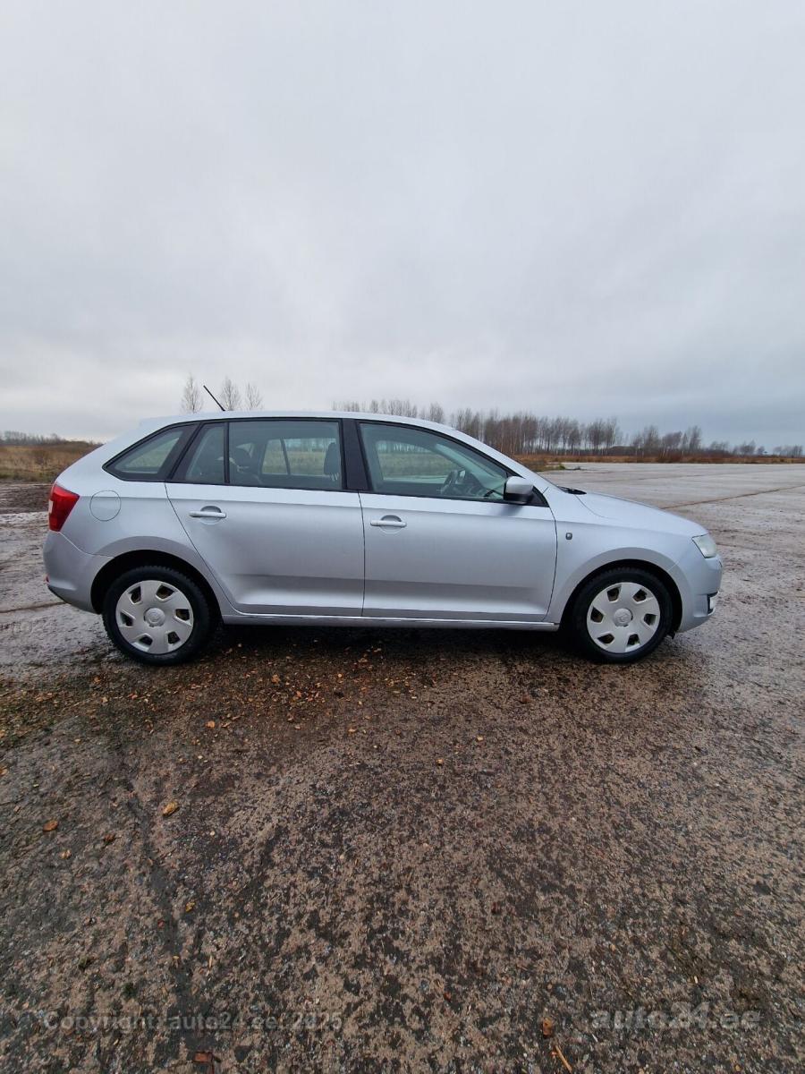 Grey Skoda Rapid 2014 in Tallinn, with an engine capacity of 1.20 L and mileage of 253 thousand km for 2700 €, photo 4 on AUTOMOTO.COM.LV