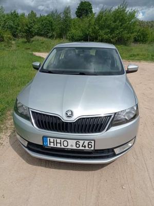 Grey Skoda Rapid 2014 in Vilnius, with an engine capacity of 1.20 L and mileage of 134 thousand km for 3950 €, photo 8 on AUTOMOTO.COM.LV