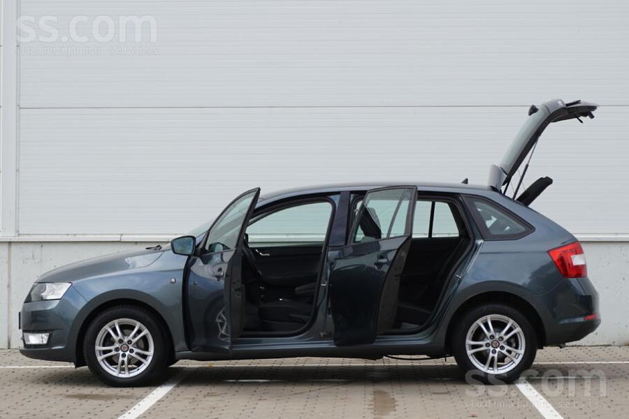 Grey Skoda Rapid 2015 in Riga, with an engine capacity of 1.20 L and mileage of 178 thousand km for 4970 €, photo 7 on AUTOMOTO.COM.LV