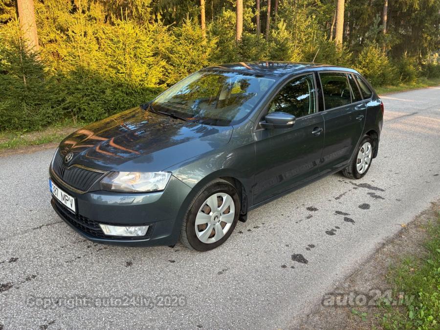 Grey Skoda Rapid 2016 in Tartu, with an engine capacity of 1.20 L and mileage of 124 thousand km for 5999 €, photo 3 on AUTOMOTO.COM.LV