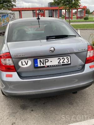 Grey Skoda Rapid 2013 in Riga, with an engine capacity of 1.60 L and mileage of 135 thousand km for 6000 €, photo 5 on AUTOMOTO.COM.LV