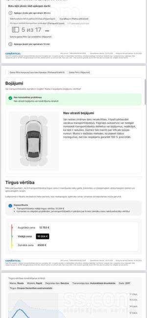 Pelēks Skoda Rapid 2017 Jelgava, ar dzinēja tilpumu 1.20 L un nobraukumu 0 tūkst. km par 8300 €, foto 20 vietnē AUTOMOTO.COM.LV