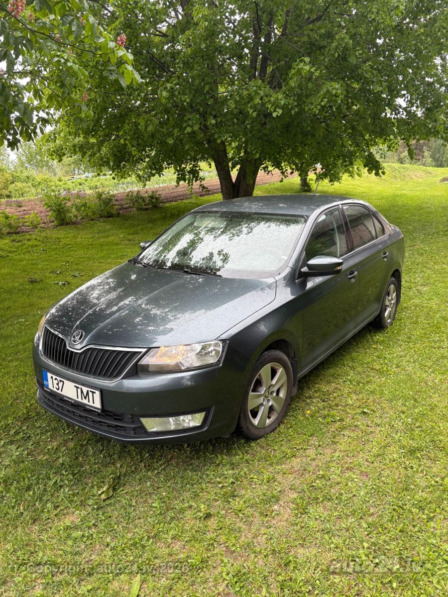 Grey Skoda Rapid 2017 in Tallinn, with an engine capacity of 1.20 L and mileage of 52 thousand km for 6250 €, photo 1 on AUTOMOTO.COM.LV