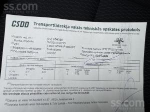Skoda Rapid 2015 in Riga, with an engine capacity of 1.20 L and mileage of 199 thousand km for 3500 €, photo 24 on AUTOMOTO.COM.LV