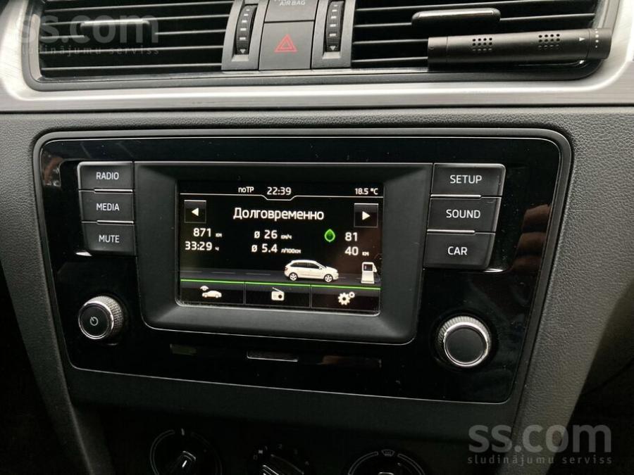 Skoda Rapid 2017 in Riga, with an engine capacity of 1.40 L and mileage of 215 thousand km for 4500 €, photo 24 on AUTOMOTO.COM.LV