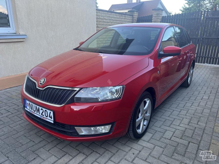 Sarkans Skoda Rapid 2014 Šauļi, ar dzinēja tilpumu 1.60 L un nobraukumu 228 tūkst. km par 4600 €, foto 3 vietnē AUTOMOTO.COM.LV