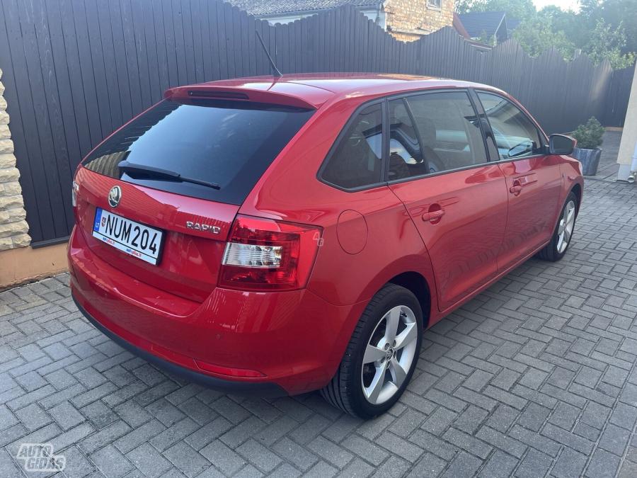 Sarkans Skoda Rapid 2014 Šauļi, ar dzinēja tilpumu 1.60 L un nobraukumu 228 tūkst. km par 4600 €, foto 5 vietnē AUTOMOTO.COM.LV