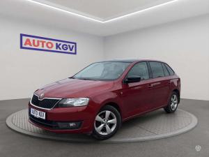 Sarkans Skoda Rapid 2014 Klaipėda, ar dzinēja tilpumu 1.20 L un nobraukumu 208 tūkst. km par 4999 €, foto  vietnē AUTOMOTO.COM.LV