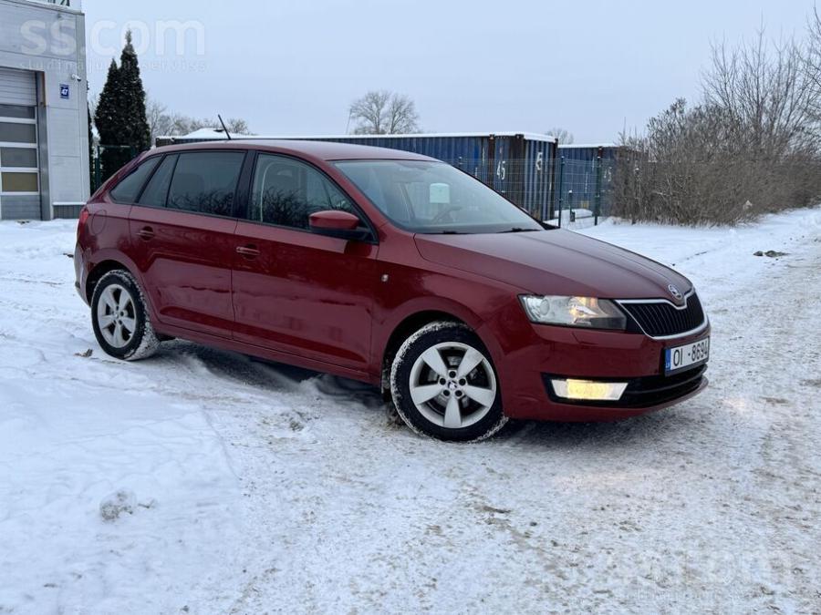 Red Skoda Rapid 2015 in Riga, with an engine capacity of 1.40 L and mileage of 0 thousand km for 7300 €, photo 2 on AUTOMOTO.COM.LV