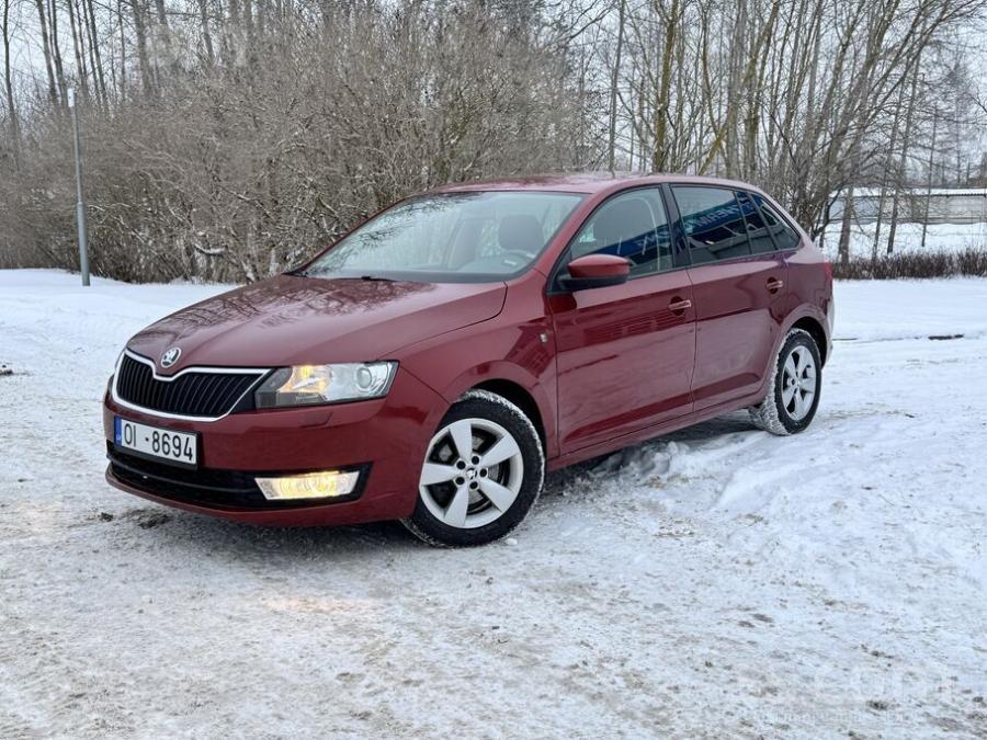 Red Skoda Rapid 2015 in Riga, with an engine capacity of 1.40 L and mileage of 0 thousand km for 7300 €, photo 3 on AUTOMOTO.COM.LV