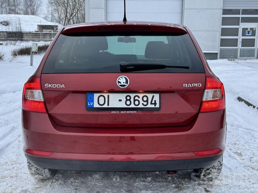 Red Skoda Rapid 2015 in Riga, with an engine capacity of 1.40 L and mileage of 0 thousand km for 7300 €, photo 4 on AUTOMOTO.COM.LV