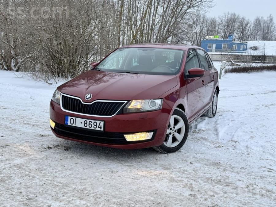 Red Skoda Rapid 2015 in Riga, with an engine capacity of 1.40 L and mileage of 0 thousand km for 7300 €, photo 6 on AUTOMOTO.COM.LV