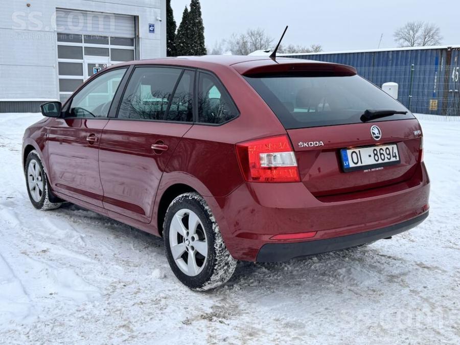 Red Skoda Rapid 2015 in Riga, with an engine capacity of 1.40 L and mileage of 0 thousand km for 7300 €, photo 7 on AUTOMOTO.COM.LV