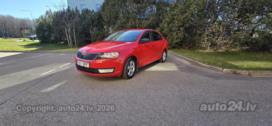 Red Skoda Rapid 2015 in Tallinn, with an engine capacity of 1.20 L and mileage of 88 thousand km for 5700 €, photo 1 on AUTOMOTO.COM.LV