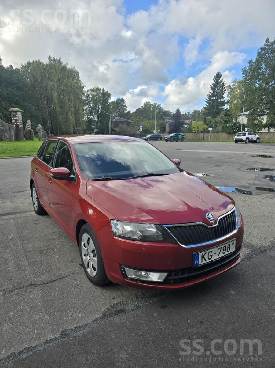 Sarkans Skoda Rapid 2016 Rīga, ar dzinēja tilpumu 1.20 L un nobraukumu 150 tūkst. km par 5300 €, foto 1 vietnē AUTOMOTO.COM.LV