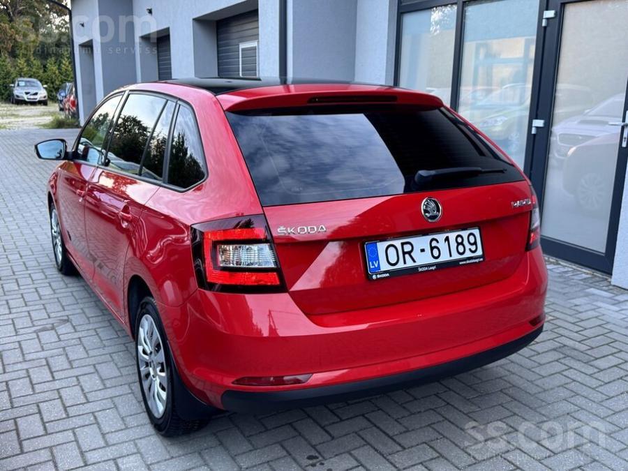 Red Skoda Rapid 2017 in Riga, with an engine capacity of 1.00 L and mileage of 189 thousand km for 7500 €, photo 5 on AUTOMOTO.COM.LV