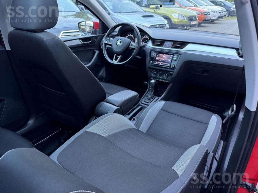 Red Skoda Rapid 2017 in Riga, with an engine capacity of 1.00 L and mileage of 189 thousand km for 7500 €, photo 12 on AUTOMOTO.COM.LV