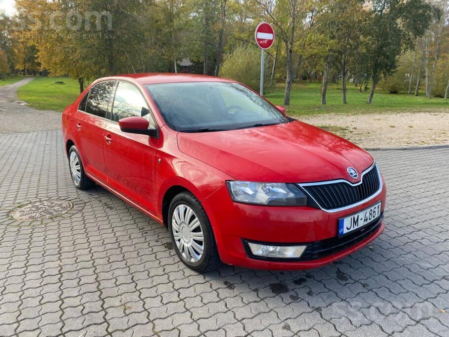 Sarkans Skoda Rapid 2014 Dobele, ar dzinēja tilpumu 1.60 L un nobraukumu 298 tūkst. km par 2300 €, foto 4 vietnē AUTOMOTO.COM.LV