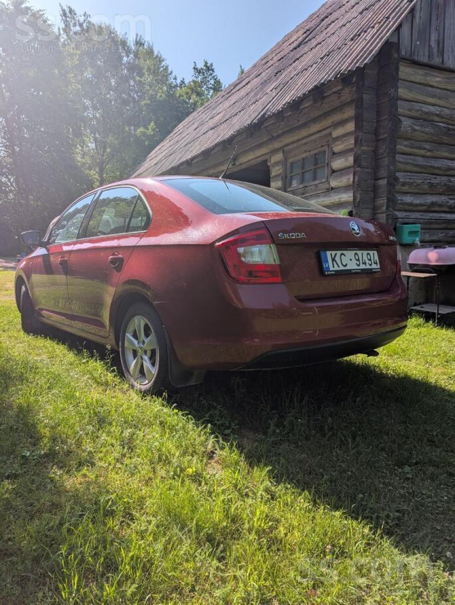 Sarkans Skoda Rapid 2015 Rīga, ar dzinēja tilpumu 1.60 L un nobraukumu 138 tūkst. km par 5500 €, foto 5 vietnē AUTOMOTO.COM.LV