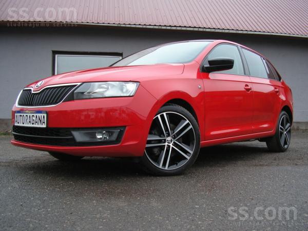 Red Skoda Rapid 2015 in Riga, with an engine capacity of 1.60 L and mileage of 0 thousand km for 5950 €, photo 9 on AUTOMOTO.COM.LV