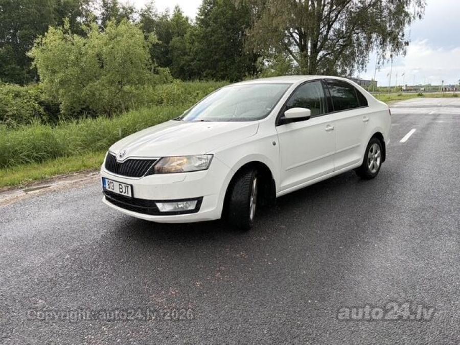 White Skoda Rapid 2013 in Tallinn, with an engine capacity of 1.20 L and mileage of 192 thousand km for 3899 €, photo 5 on AUTOMOTO.COM.LV