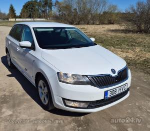 White Skoda Rapid 2014 in Tallinn, with an engine capacity of 1.60 L and mileage of 153 thousand km for 5490 €, photo  on AUTOMOTO.COM.LV