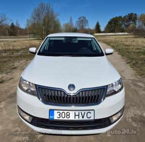 White Skoda Rapid 2014 in Tallinn, with an engine capacity of 1.60 L and mileage of 153 thousand km for 5490 €, photo 3 on AUTOMOTO.COM.LV