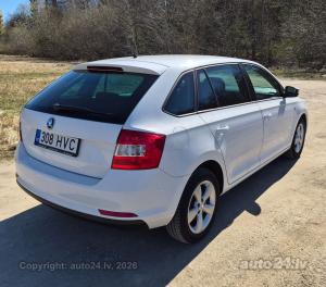 White Skoda Rapid 2014 in Tallinn, with an engine capacity of 1.60 L and mileage of 153 thousand km for 5490 €, photo 7 on AUTOMOTO.COM.LV