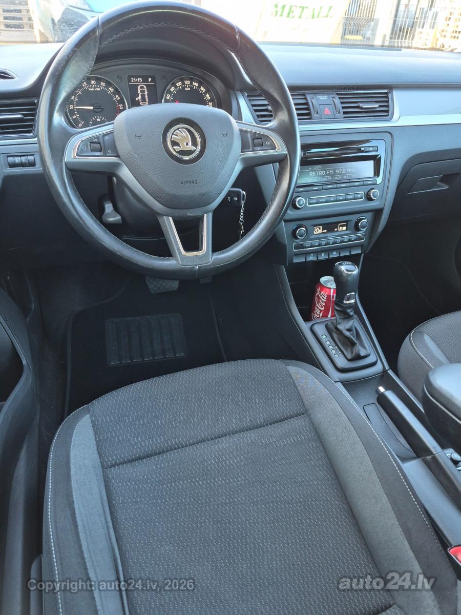 White Skoda Rapid 2014 in Tallinn, with an engine capacity of 1.60 L and mileage of 153 thousand km for 5490 €, photo 14 on AUTOMOTO.COM.LV