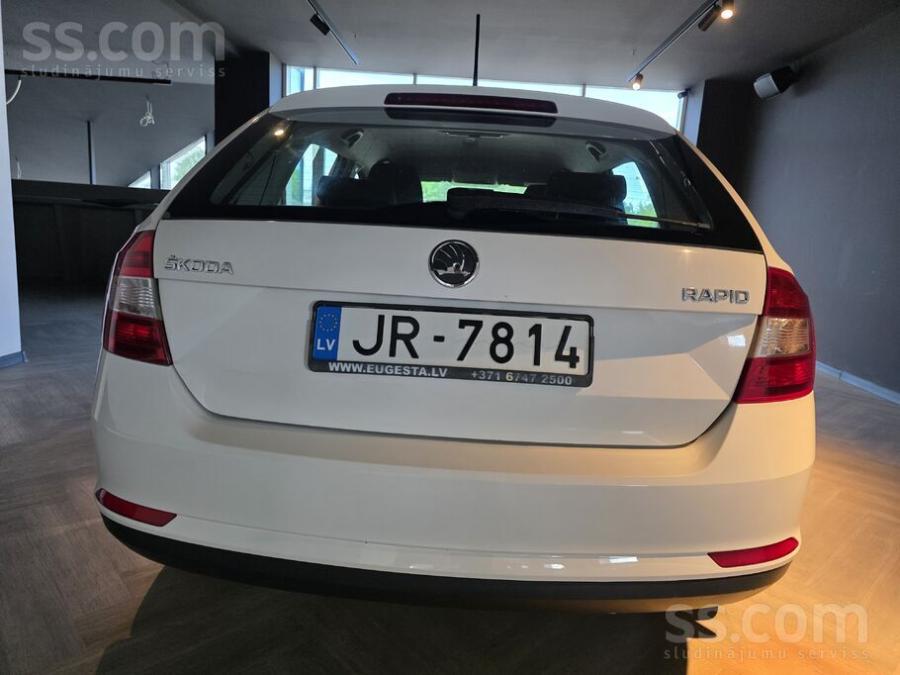 Balts Skoda Rapid 2014 Rīga, ar dzinēja tilpumu 1.60 L un nobraukumu 214 tūkst. km par 3600 €, foto 6 vietnē AUTOMOTO.COM.LV