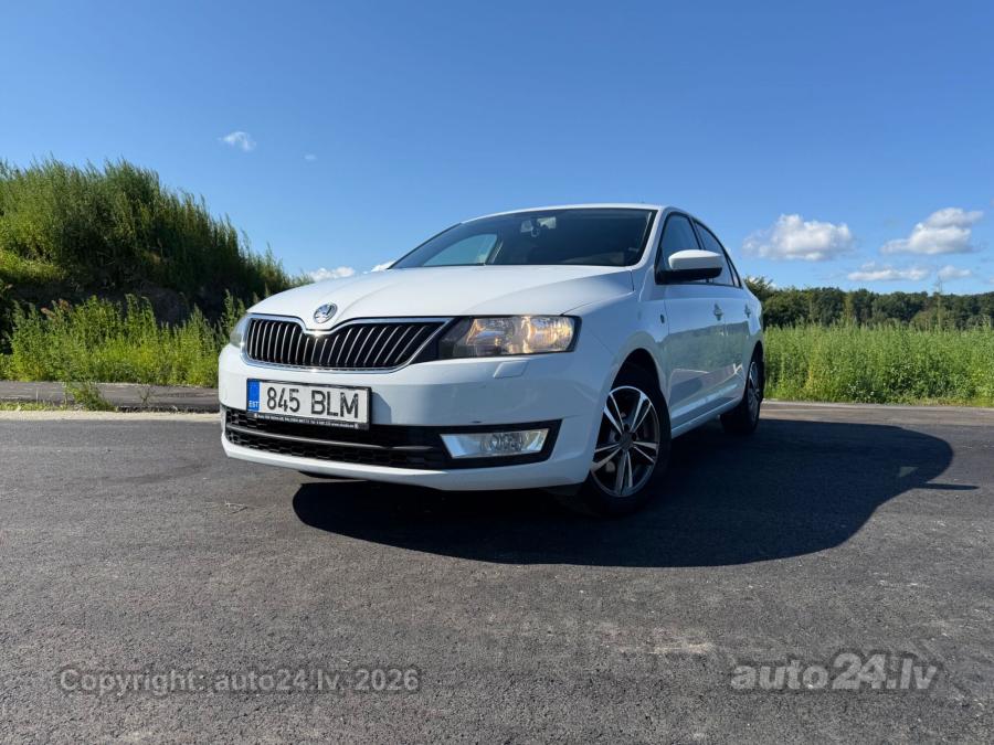 White Skoda Rapid 2014 in Tallinn, with an engine capacity of 1.20 L and mileage of 214 thousand km for 4190 €, photo 3 on AUTOMOTO.COM.LV