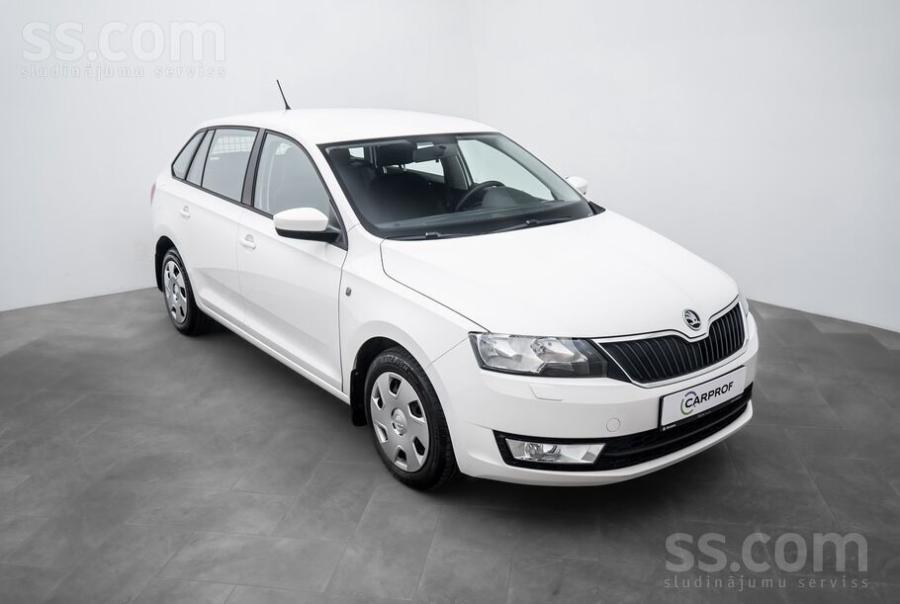 White Skoda Rapid 2015 in Tallinn, with an engine capacity of 1.20 L and mileage of 89 thousand km for 5999 €, photo 6 on AUTOMOTO.COM.LV
