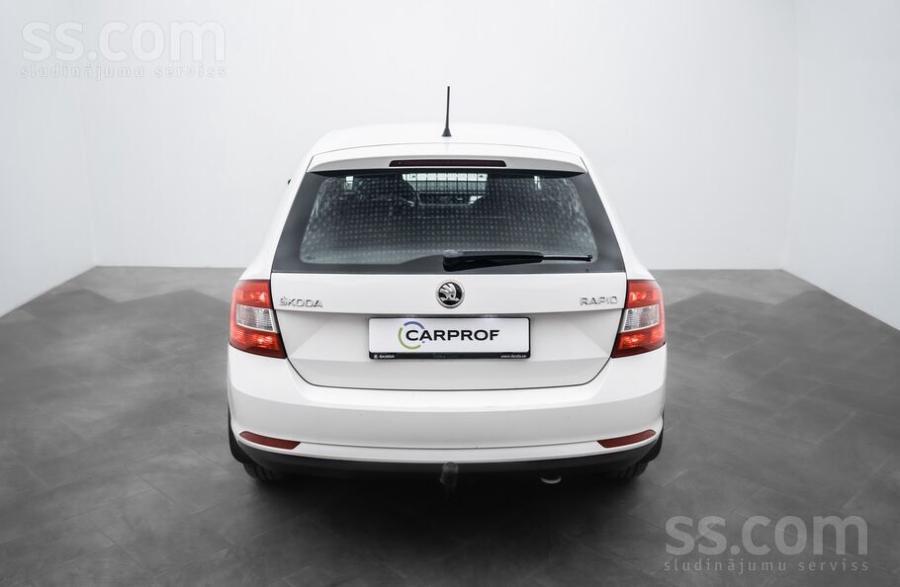 White Skoda Rapid 2015 in Tallinn, with an engine capacity of 1.20 L and mileage of 89 thousand km for 5999 €, photo 8 on AUTOMOTO.COM.LV