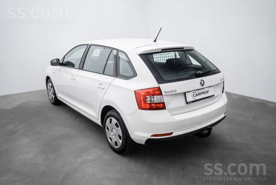 White Skoda Rapid 2015 in Tallinn, with an engine capacity of 1.20 L and mileage of 89 thousand km for 5999 €, photo 9 on AUTOMOTO.COM.LV