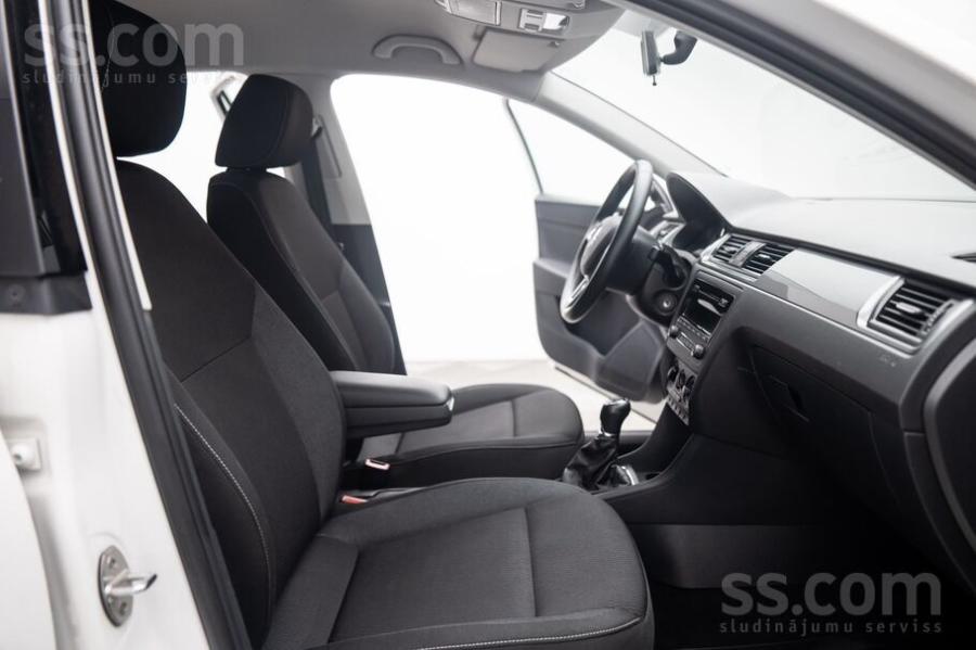 White Skoda Rapid 2015 in Tallinn, with an engine capacity of 1.20 L and mileage of 89 thousand km for 5999 €, photo 13 on AUTOMOTO.COM.LV